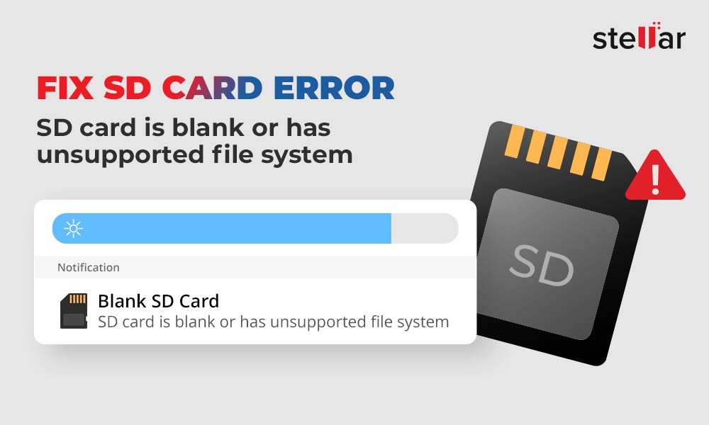 Fix SD Card Error “SD card is blank or has unsupported file system” Fix SD Card Error “SD card is blank or has unsupported file system”
