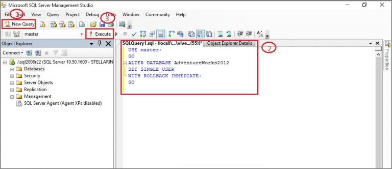 Error Solved Sql Database Restore Failed Database In Use
