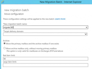 Hybrid Migration - Migrate Exchange Mailboxes to Office 365