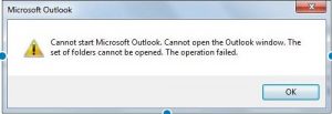 Repair a Profile in Outlook 2007, 2010, 2013 and 2016