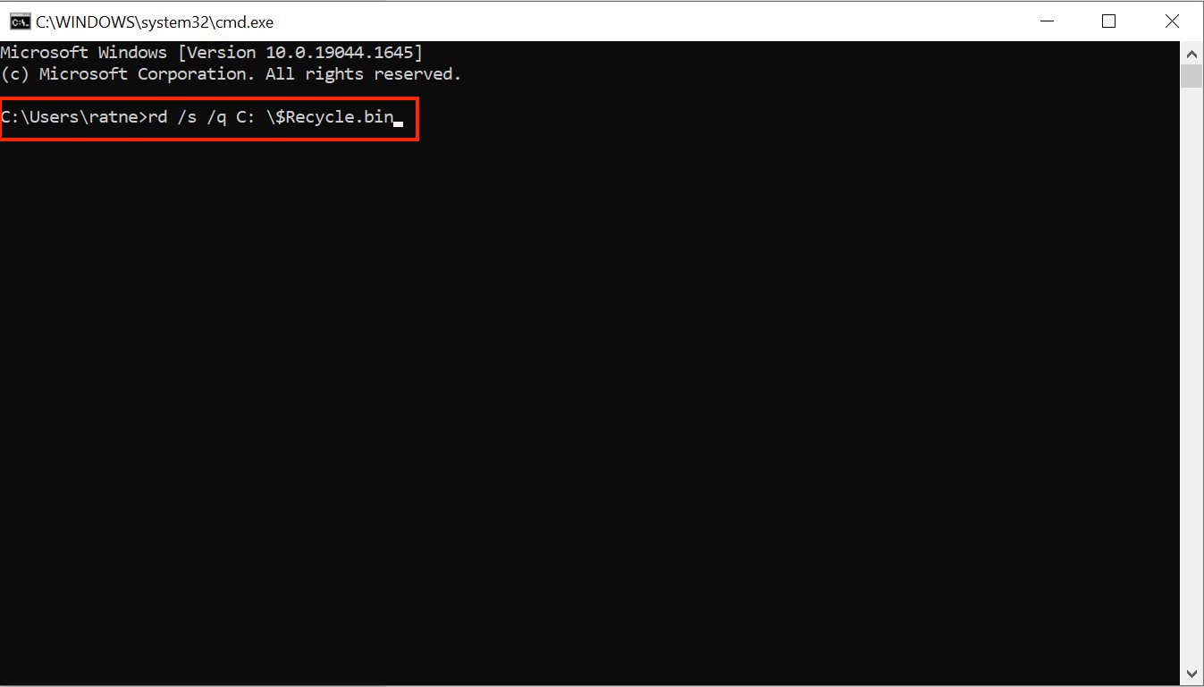 "No Option to Empty Recycle Bin on Windows 10/11" Issue