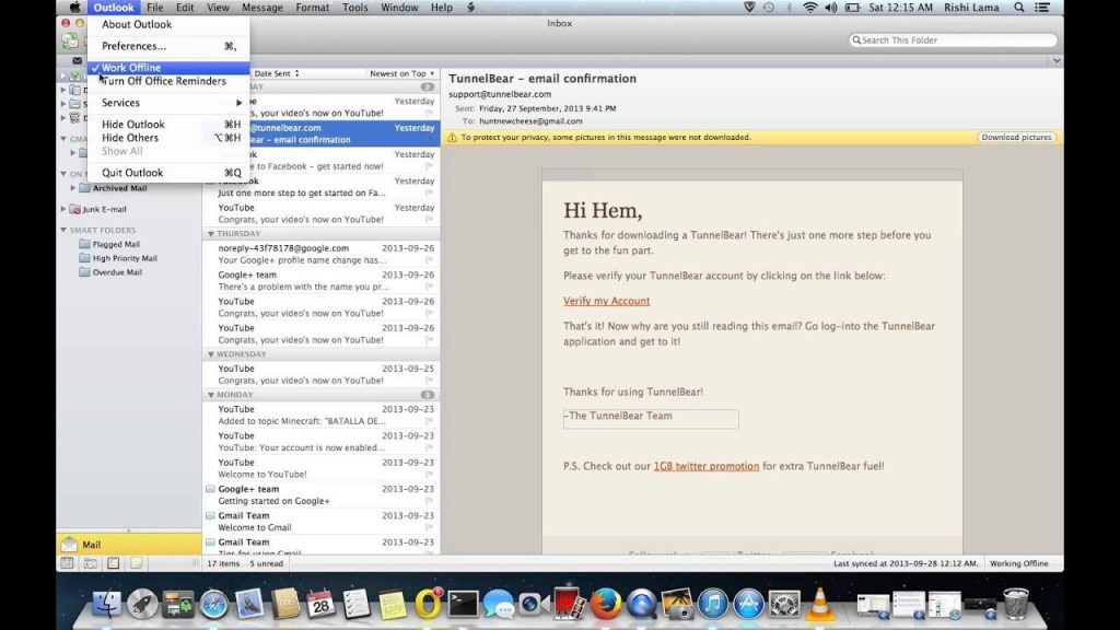How To Disable Work Offline In Outlook