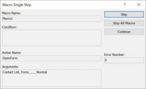 How to Fix Macro Single Step Error 2001 in MS Access?