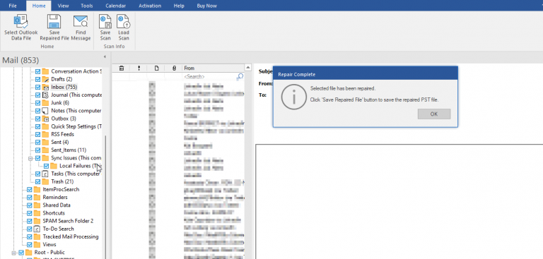 How To Fix the 'Unable to display the folder' error in Outlook