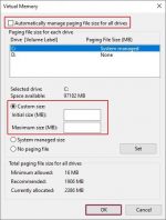 [ANSWERED] - How to Fix the Low Virtual Memory Issue?