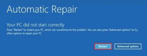 [SOLVED] – ‘Your PC Did Not Start Correctly’ Error on Windows