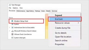 How to Fix Modern Setup Host High CPU Usage Issue?