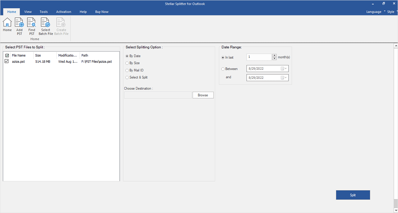 How to Use Import Export Wizard to Split Outlook PST File?