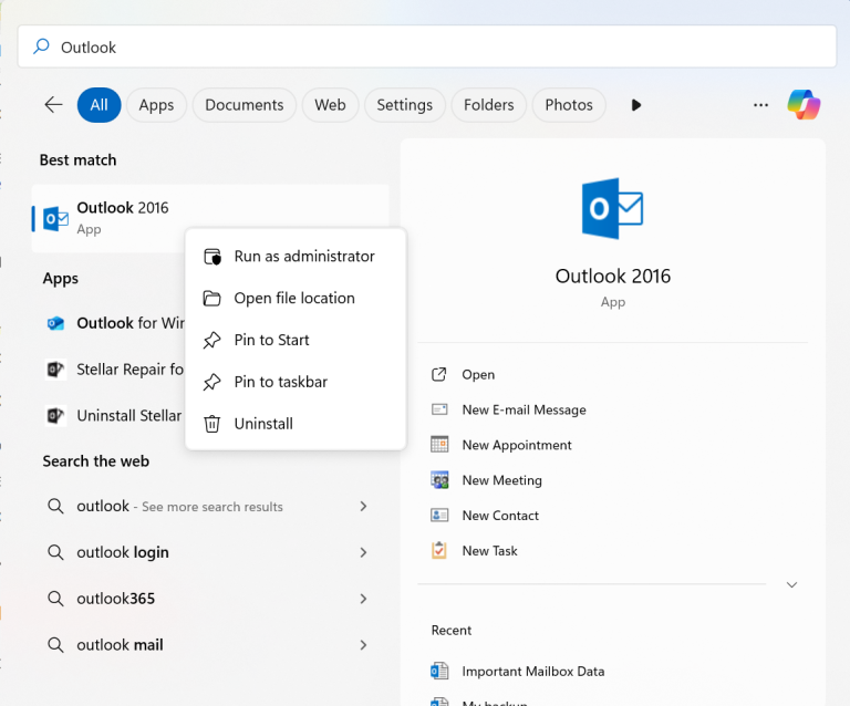 Fix Microsoft Outlook Cannot Access The Specified Folder Location
