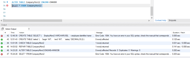 How to Fix MySQL Error 1064?