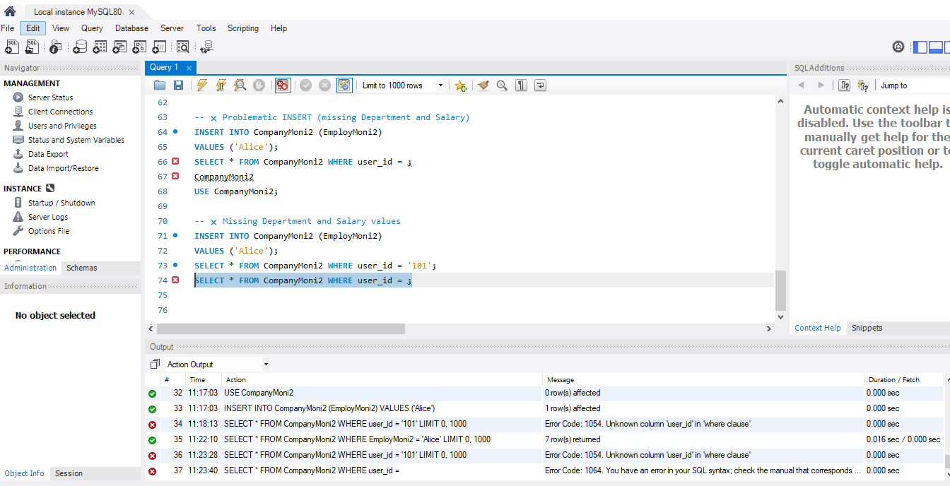 How to Fix MySQL Error 1064?