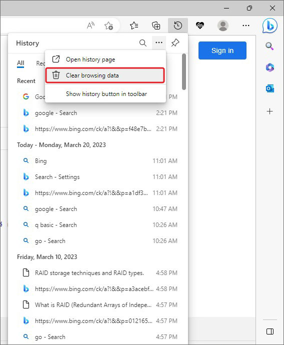 How To Clear Microsoft Edge Browsing History How To Clear Microsoft Edge Browsing History