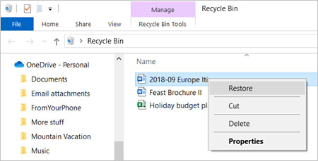 How to Recover Deleted Photos from OneDrive?