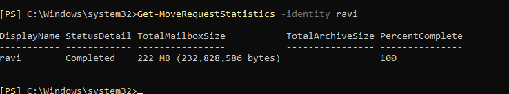 How To Get Mailbox Migration Status With Powershell