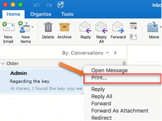 Different methods to save Outlook emails as PDF