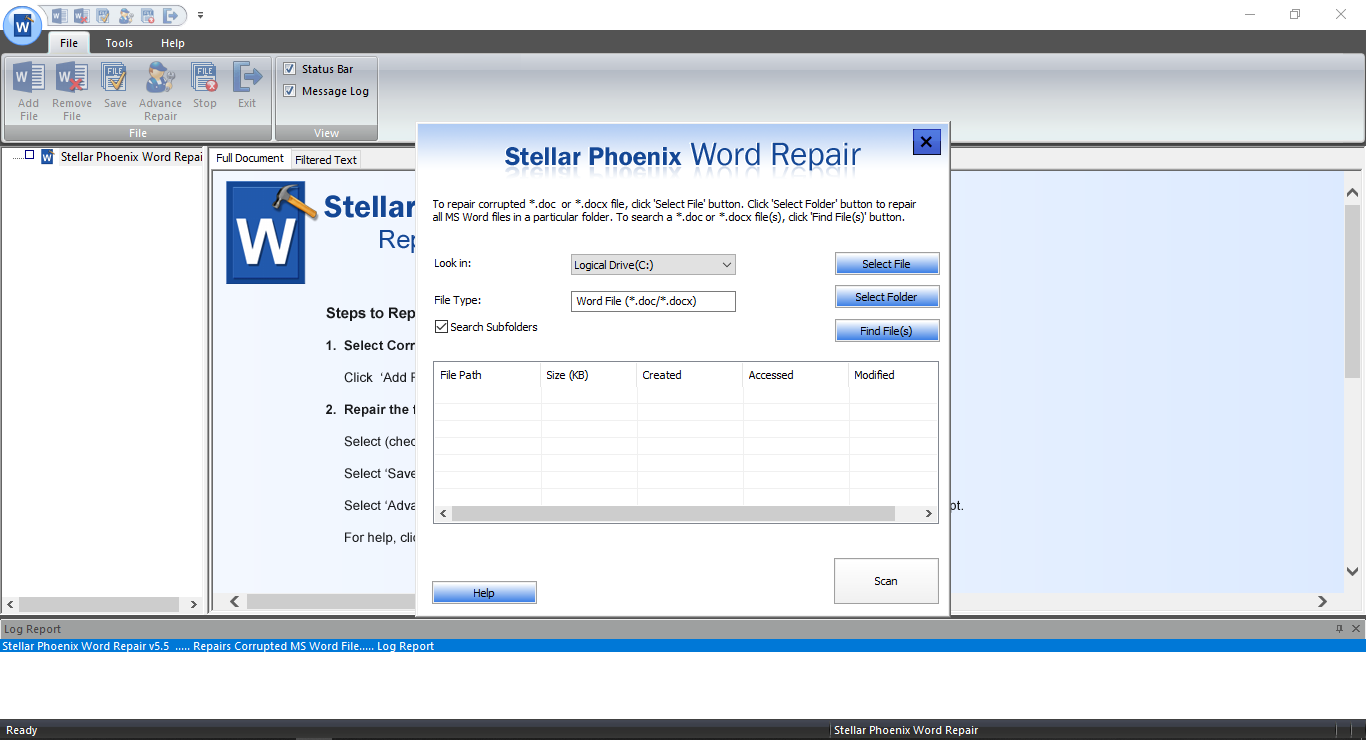 Screenshots : Stellar Phoenix Powerpoint Repair Screenshots : Stellar Phoenix Powerpoint Repair
