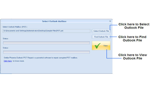 Screenshots : Stellar PST Viewer Screenshots : Stellar PST Viewer