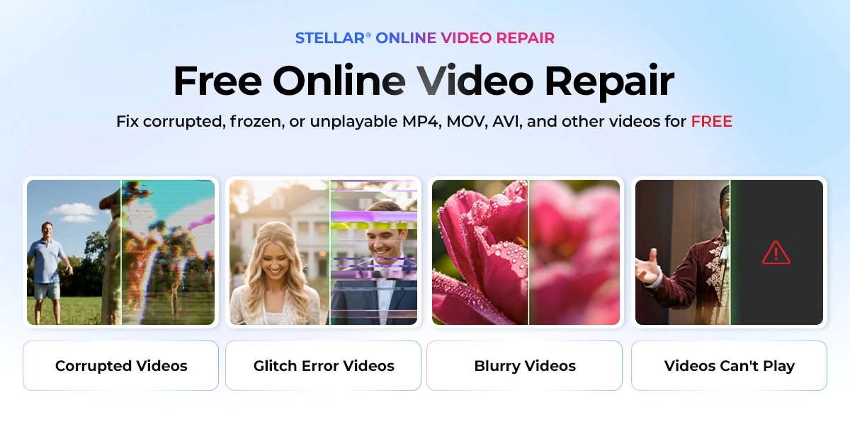 Free Video Repair Online: Fix Corrupt MP4, MOV, AVI Videos